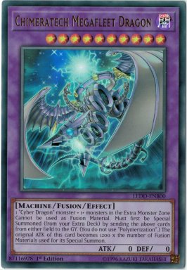 Chimeratech Megafleet Dragon - LEDD-ENB00 - Ultra Rare 1st Edition - Yu ...